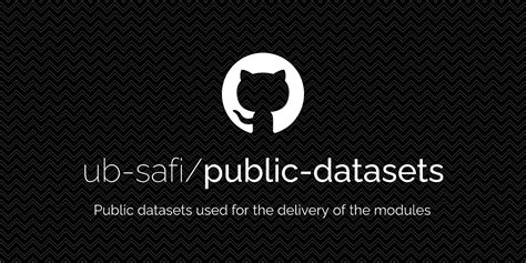 Github Ub Safipublic Datasets This Repository Contains The Public