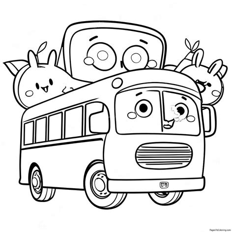 Tayo The Little Bus With Friends Coloring Page 39703 31889