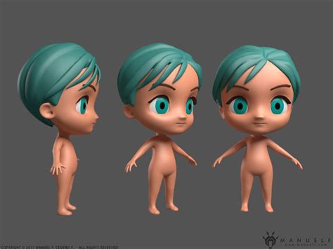 Cute Chibi Character 3d Model Chibi Chibi Characters Cute Chibi