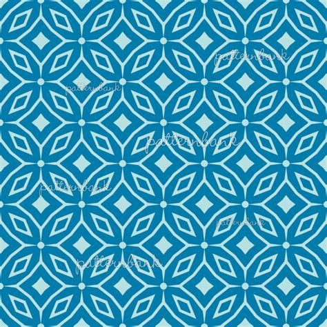 Turquoise Tribal Geo Pattern By Bense Garza Seamless Repeat Vector