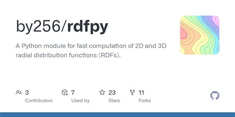 GitHub By Rdfpy A Python Module For Fast Computation Of D And D Radial Distribution