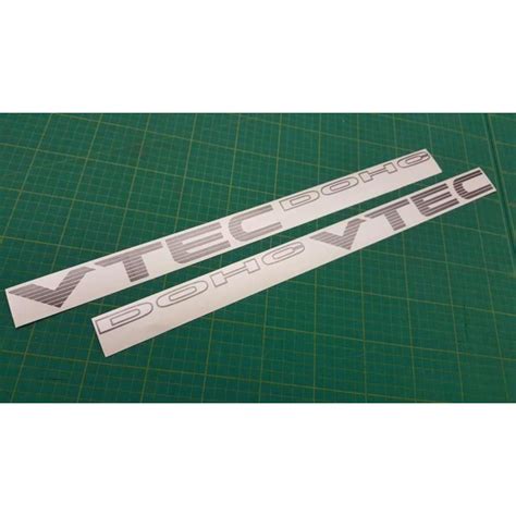 Jual Sticker Stiker Vtec Doch Honda Racing Mugen Putih Keren Shopee Indonesia
