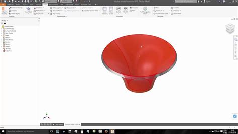 122 Autodesk Inventor Comando Thicken Offset Youtube