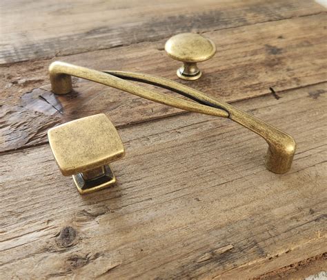 Drawer Knobs And Pulls 378 5 Art Deco Cabinet Pulls Handles Antique Brass Hardware 96 128 Mm