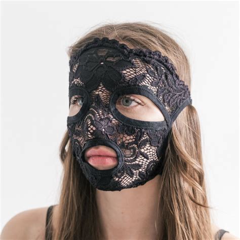 Black Sexy Mask Lace Face Mask Sexy Mask Bdsm Mask Fetish Face Mask