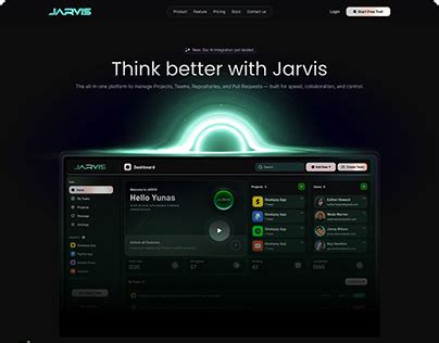 Jarvis Ui Projects Photos Videos Logos Illustrations And Branding