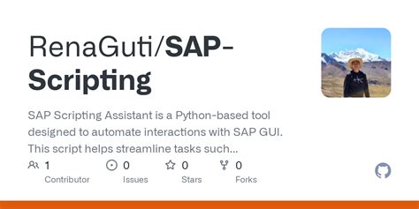 Github Renagutisap Scripting Sap Scripting Assistant Is A Python