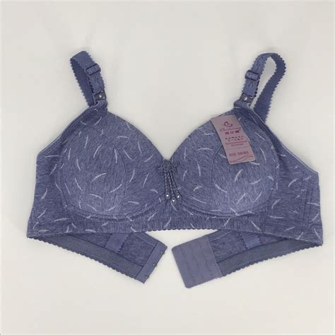 38 46 Feather Plus Size Cotton Bra Non Wire Thin Sponge Full Cup Bra C