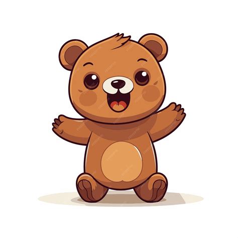 Premium Vector Chibi Bear