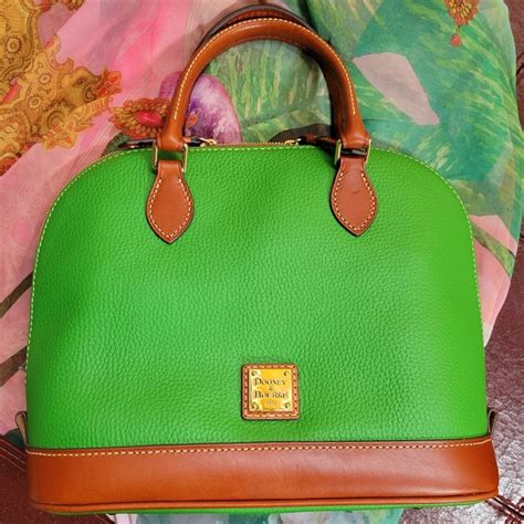 Dooney And Bourke Bags Dooney Bourke Kelly Green Pebble Leather Zip