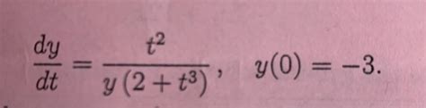 Solved Consider The Ivp And Use Seperable Equations And