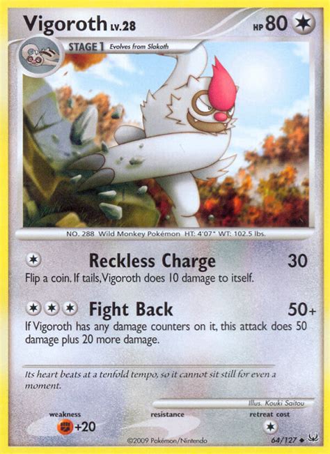 Vigoroth 64127 Wert Bild And Seltenheit Pokemonkartede