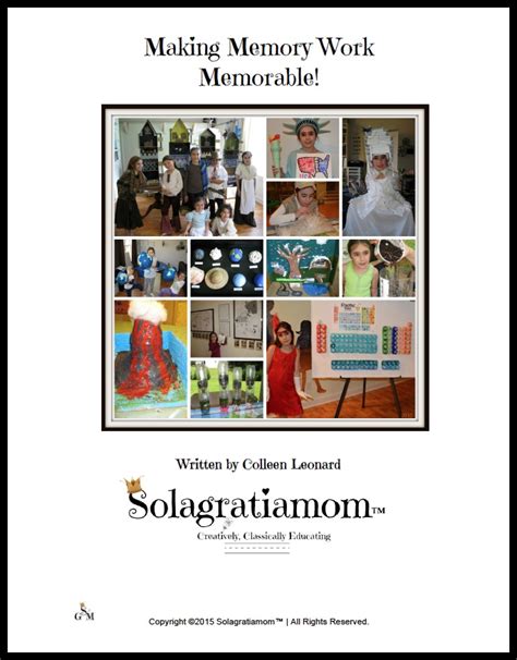 Solagratiamom E Book Making Memory Work Memorable