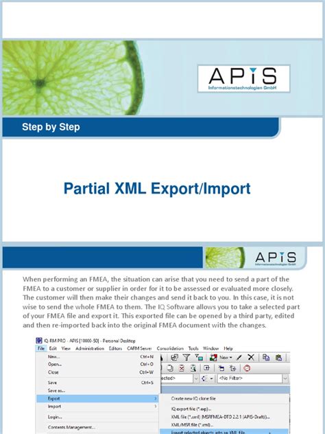 Partial Xml Export Download Free Pdf Xml Systems Engineering