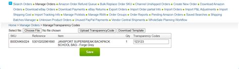 Amazon Transparency Service Sellercloud Help