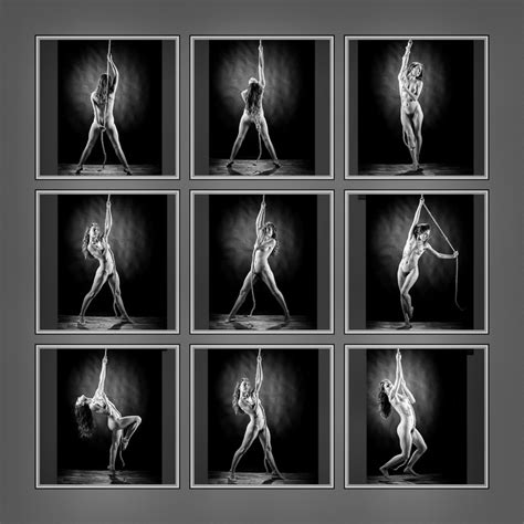 Fine Art Nude In Black And White Set 1949 Kendree Miller