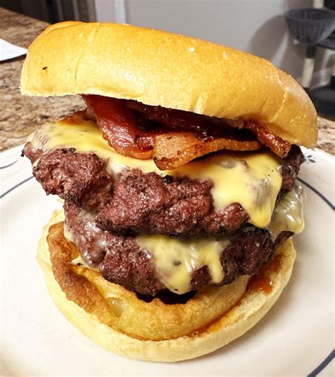 Homemade Western Bacon Cheeseburger R Burgers