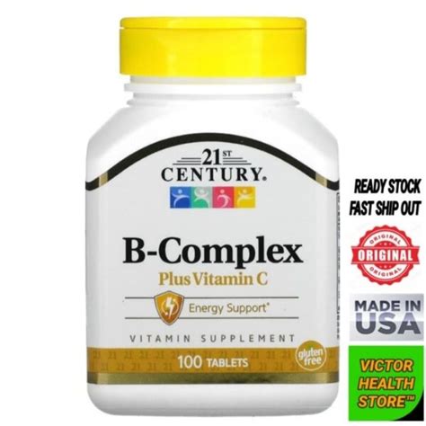♟b Complex Plus Vitamin C 100 Tablets Lazada