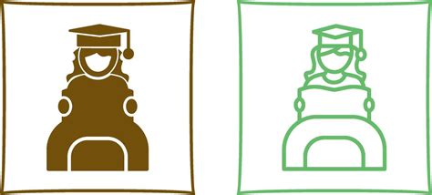 Female Student Studying Vector Icon 42033953 Vector Art At Vecteezy