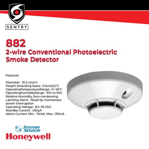 Honeywell System Sensor 882 2 Wire Conventional Photoelectric Smoke