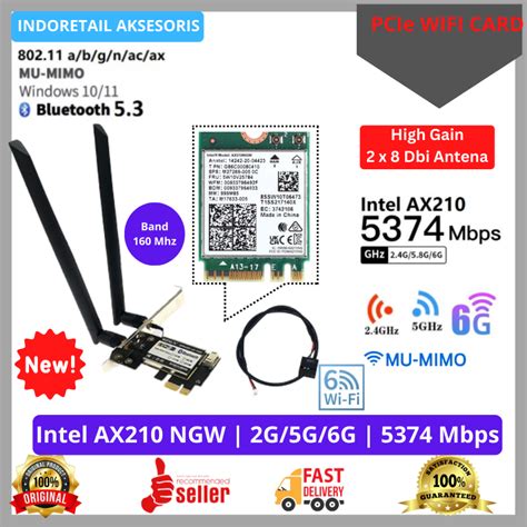 Jual Pcie Wifi Card Ngff Intel Ac Ac Mt K Ax Ac Dual Band Ghz