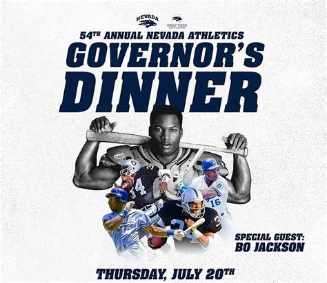 Bo Knows Food Jackson Will Headline Governors Dinner Carson Citys