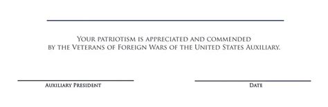 Vfw Certificate Of Appreciation Template Pdf Form Formspal