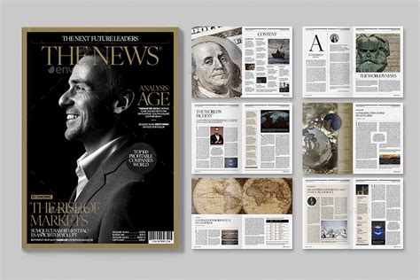 News Magazine Template Print Templates Graphicriver