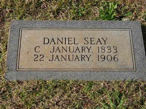 Daniel Seay 1833 1906 Find A Grave Memorial