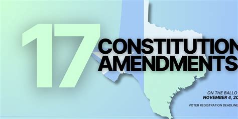 17 Constitutional Amendments By As Texas Goes