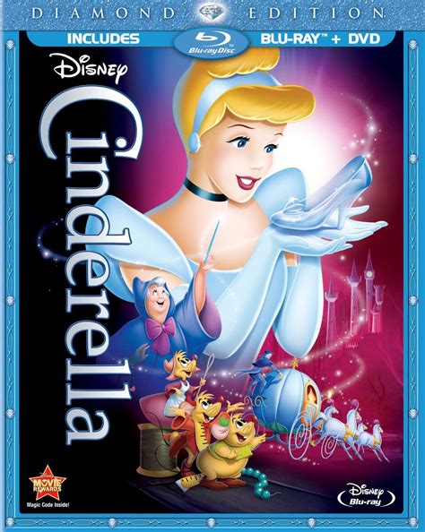 Disneys Cinderella Two Disc Diamond Edition Blu Raydvd Combo Dvds