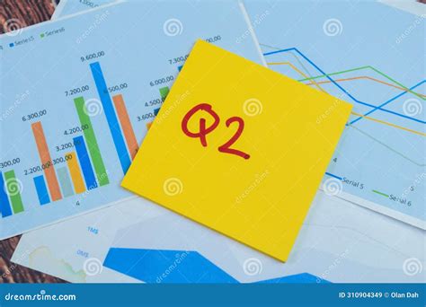 Concept Of Q1 1st Quarter Period Write On Sticky Notes Isolated On Wooden Table Stock