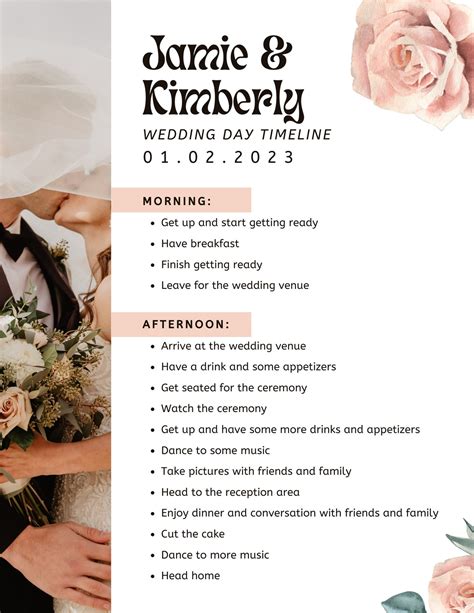 Timeline Templates Wedding Timeline Template Wedding Day Timeline