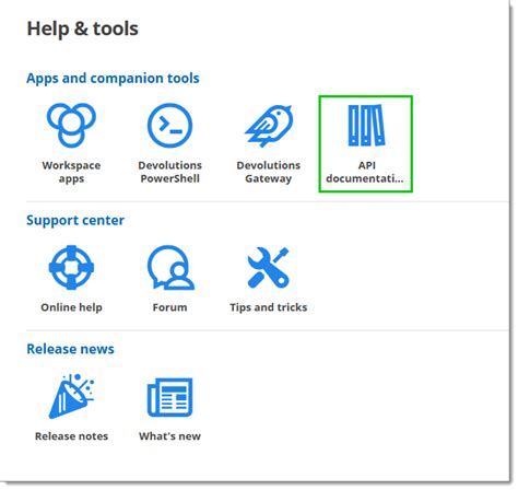 Api Documentation Devolutions Documentation