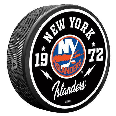 New York Islanders Puck Double Round Sports Decor Hockey Hall Of Fame
