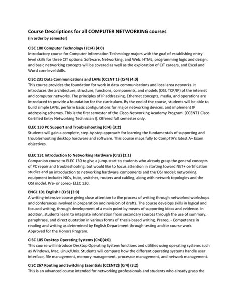 Networking Class Description At Darlene Oxley Blog