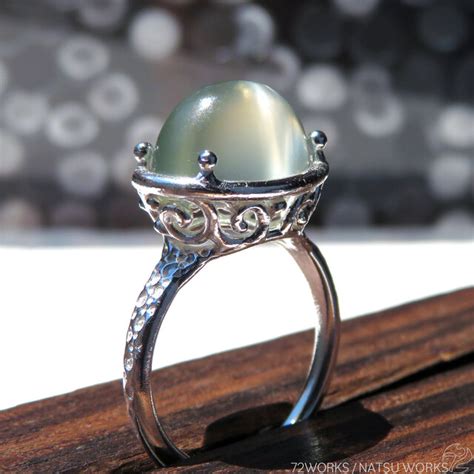 グリーンムーンストーン リング Green Moonstone Ring Iichi 日々の暮らしを心地よくするハンドメイドや