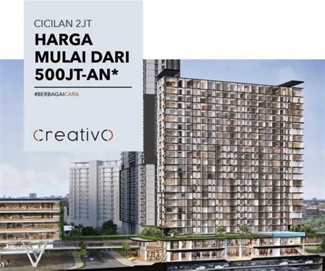 Jual Apartemen Creativo Bintaro Plaza Residence Tanpa Perantara Murah Butuh Uang