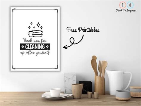 Printable Clean Up After Yourself Signs Free Printable Templates