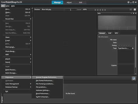 KB Corel How To Change The Default Workspace After Launching PaintShop Pro