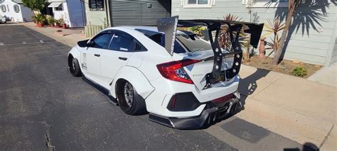 Cf Trunk Mounted Gt Wing For 10th Gen Civic 16 20 Kevmannz