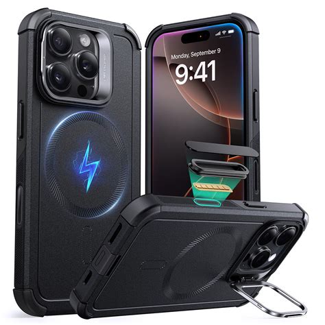 Iphone 16 Pro Max Cyber Tough Phone Case With Stand Camera Control Esr
