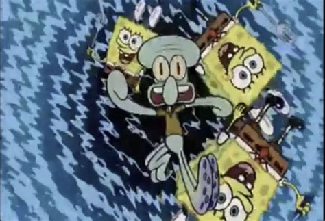 Spongebob Images — Spongebob In Bed Surrounded By The Angry Floating
