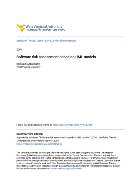 Software Risk Assessment Based On Uml Models Pdf Artificial Cardiac Pacemaker Unified