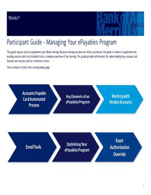 Fillable Online Managing Your ePayables Program Participant Guide Fax Email Print - pdfFiller