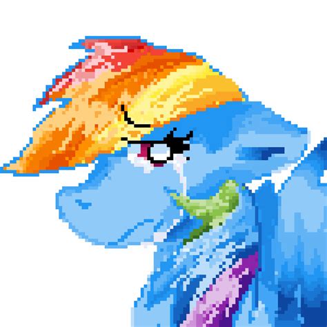 Pixilart Mlp Rainbow Dash Crying By Climphy64