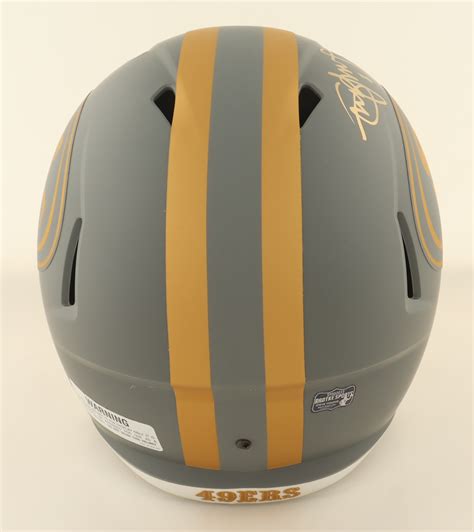 Steve Young Signed 49ers Full Size Slate Alternate Speed Helmet Radtke