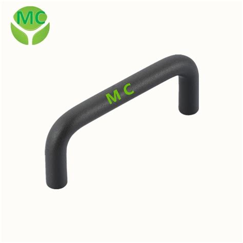 Round Handles Aluminium U Shape Small Pull Handles Black Color Round