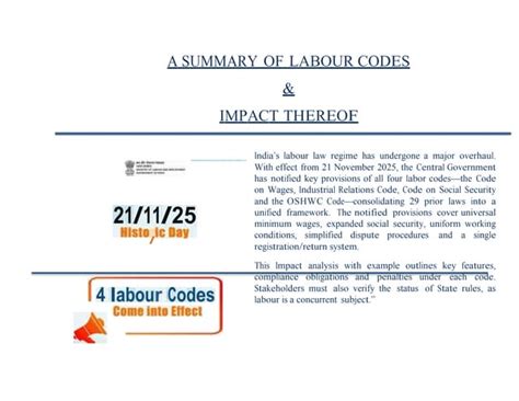 Labour Codes Pptx