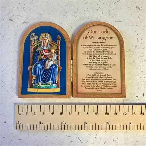 Our Lady Of Walsingham Ikon Diptych Icon Virgin Mary Etsy Uk
